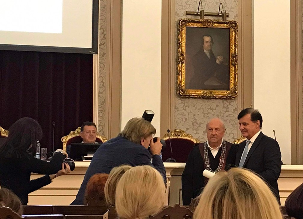 The Rector of NKUA, Professor Meletios-Athanasios Dimopoulos, was Awarded the Title of Doctor ...
