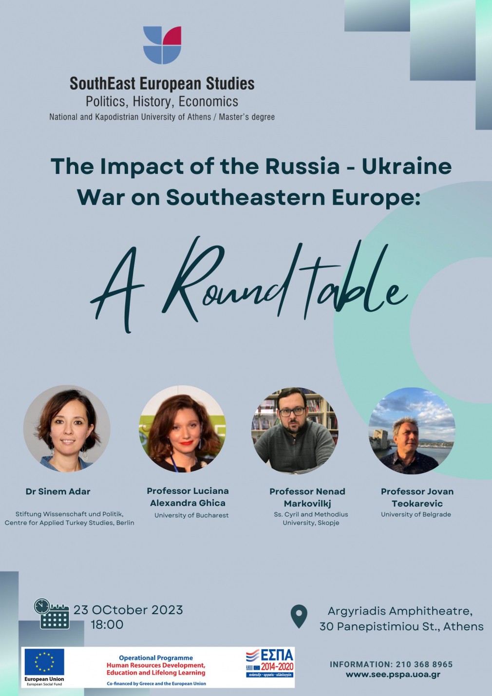 "The Impact of the Russia - Ukraine War on Southeastern Europe: A round ...