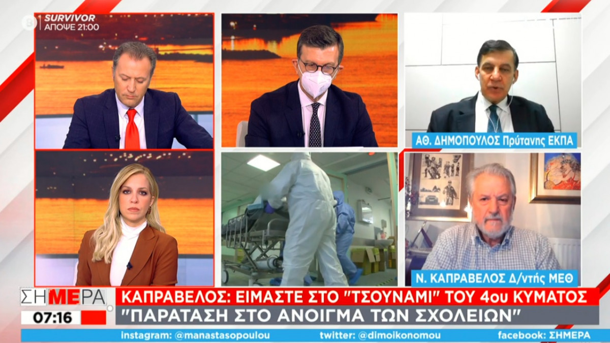 Δημόπουλος στο ΣΚΑΪ: Καλύτερη επιτήρηση με άνοιγμα σχολείων- Δε θα ...